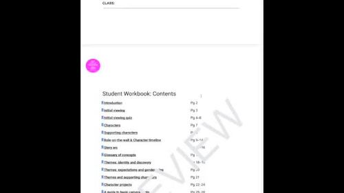Barbie Film Study | Year 7-10 | Student workbook US | TPT