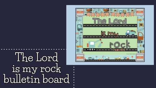 Construction Bulletin Board Set- Faith Based by Joy and Sunshine Collective