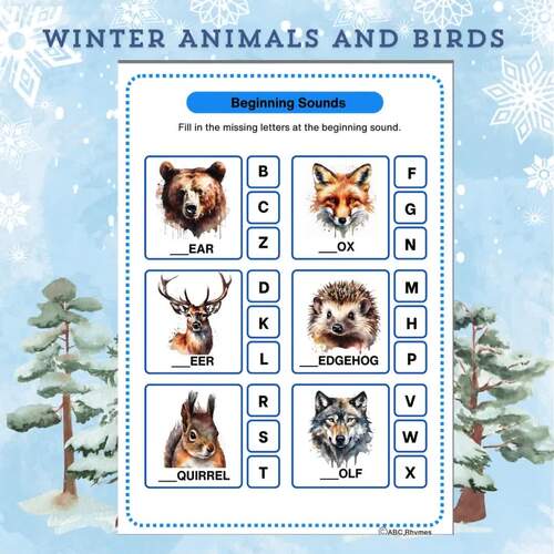 Animals and Birds in Winter: Hibernation, Migration, Adaptation Unit ...
