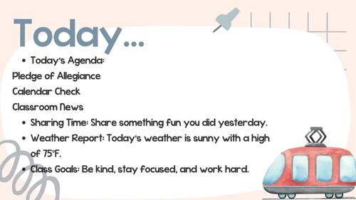 Travel Tales Daily Classroom Slide Template + Timers, Google Slides ...
