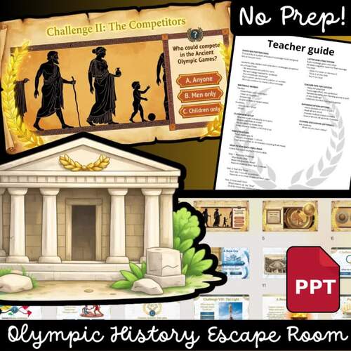 Winter Olympics History Escape Room | Olympic Games History Activities K–4