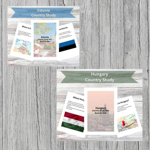Europe Country Study Mini Book Bundle | 5 Countries | Geography ...