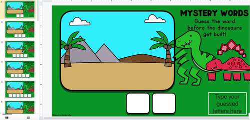 Digital Mystery Word Game Bundle! Distance Learning Google | TPT