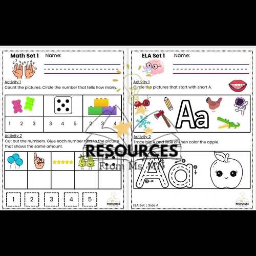 Kindergarten Emergency Sub Plans – 5 Days (End of Year) by Resources ...