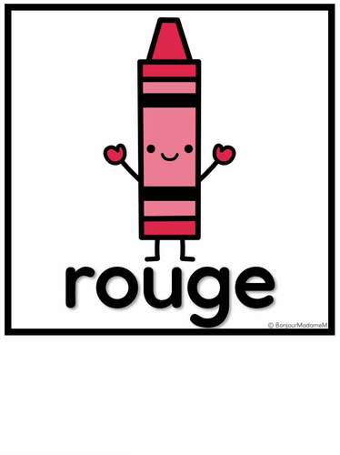 FRENCH Colour Posters | Les couleurs - Affiches by Bonjour Madame M