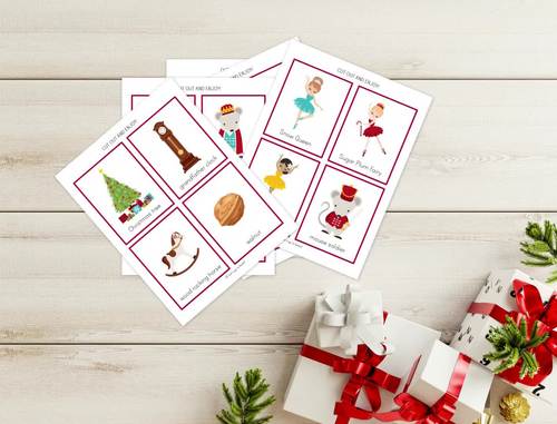 Nutcracker Ballet Flashcards or Wordcards, Christmas, Vocabulary ...