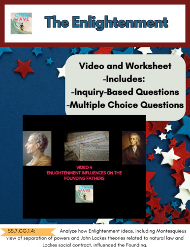 Civics and Government: The Enlightenment, Video and Worksheet-FL SS.7 ...