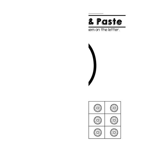 Alphabet Cut & Paste Activity-Letter of the Week, Letters Pre-K ...