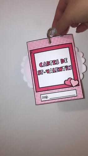 FRENCH Valentines Bag for Cards (Craft)/Sac à Cartes de Saint-Valentin ...