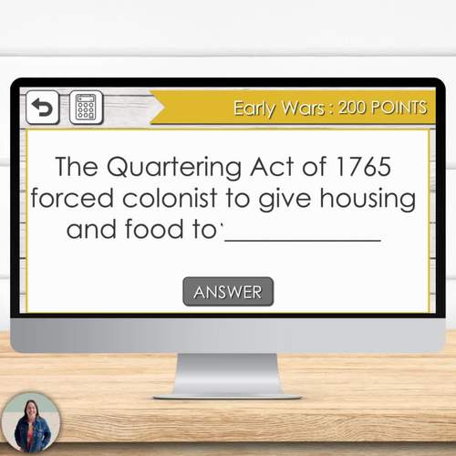 US History Review Game Part 1 and Test Prep for American History Class