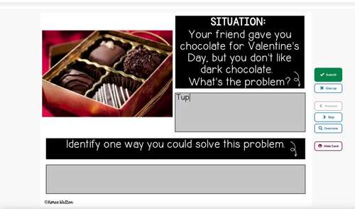 Valentine's Day Problem Solving Speech Therapy Boom Cards™ by Aimee Walton