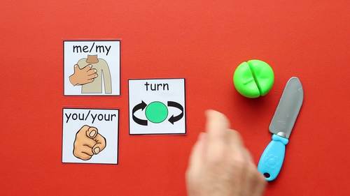 Core Vocabulary Cue Cards, 48 Words 3 inch Cards, Aided-Language, AAC ...