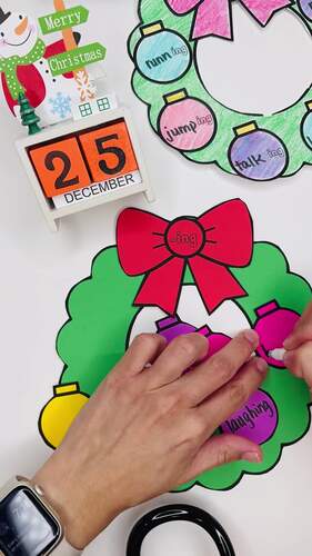 Prefixes and Suffixes Wreath Craft - Holiday Craftivity by MM Bilingual