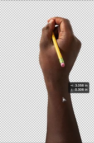 Stock Photo Overhead View Right Hand Writing With Pencil Transparent ...