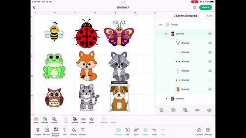 Nursery Animal Bundle SVG, Animal Name Tag, Animals Clipart, Cute ...