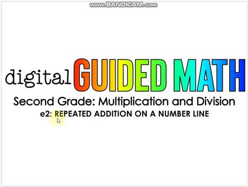 Digital Guided Math Second Grade Multiplication and Division by Reagan ...