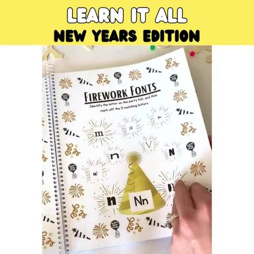 Preschool Winter Worksheets | New Year Winter Break | Homework Packet