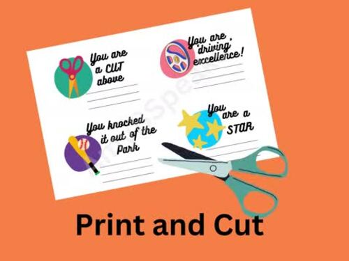 Good Job! Certificates Positive Notes for Teacher Mail Mini Certificates