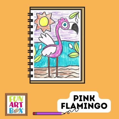 Fun Art Box™ Mini Masterpiece™ Pink Flamingo Art Lesson Plan by Fun Art Box