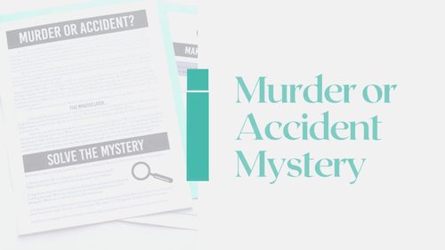 Murder or Accident | Claim, Reason, & Evidence Writing | Argumentative ...