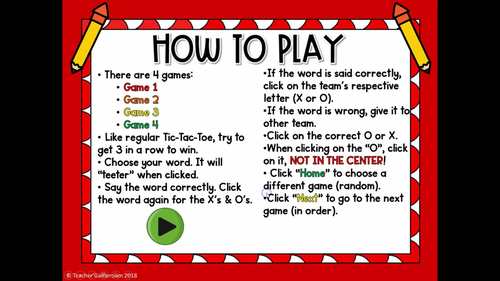 Word Families Tic-Tac-Toe Powerpoint Game Bundle #1 Distance Learning