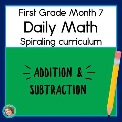 March Math Warm Ups 1st First Grade Daily Math Spiral Review Morning Work
