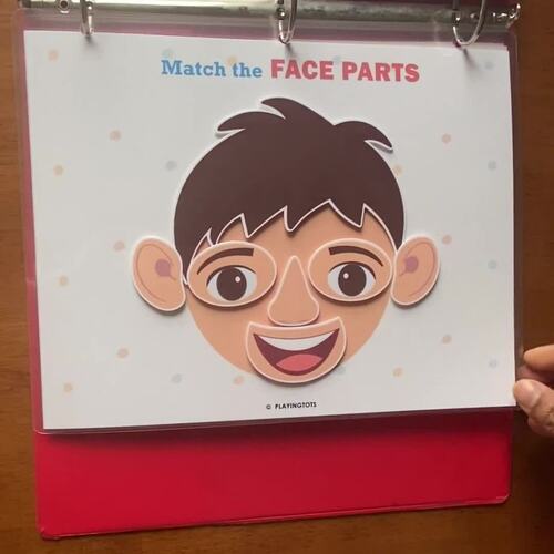 Body Parts Activity Pages, Toddler Busy Book, Preschool Learning Binder ...