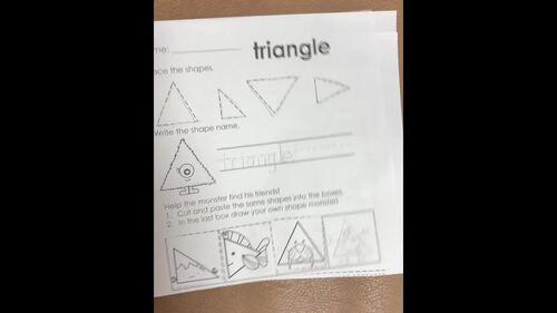 2D Shape Sorting Cut and Paste | Sort Shapes by Attributes Worksheets