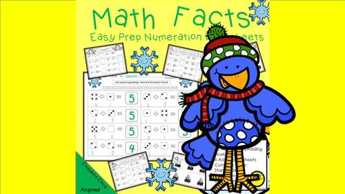 Math Facts and Number Sense Addition Worksheets Winter | TPT