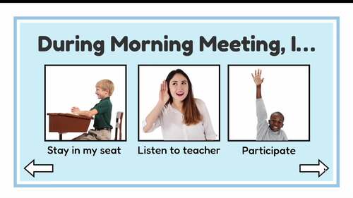 Morning Meeting Slides & Work for SPED | REAL PICTURES | Google Slides ...