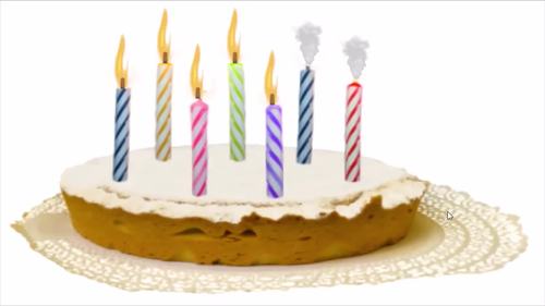 Blow out the candles on the birthday cake (3 to 7 years old) by Ms ...