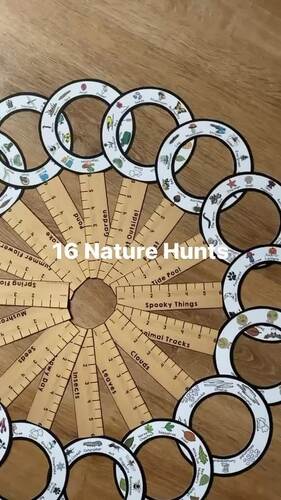 Nature Hunt Printables- For Indoor and Outdoor Use by Little Pine Learners