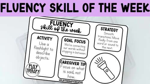 Fluency Skill of the Week Parent Handout | Stuttering Therapy | Speech ...