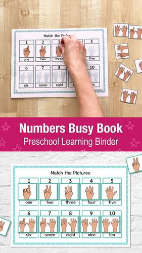 Learn to Count Activity for Toddlers with Fingers, Preschool Math, Numbers