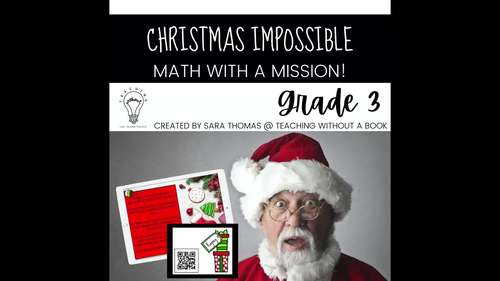 Christmas Escape Room Scavenger Hunt for Grade 3 Math | TPT