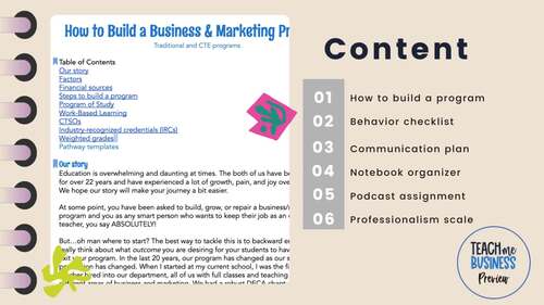 Teacher Tools | How to Build a Program and MORE! by Teach Me Business