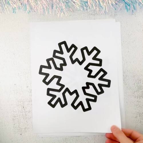 Snowflake Cut Out Templates – 5 Designs, 5 Sizes | Winter Crafts & Decor