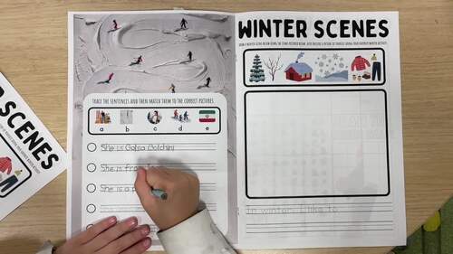 ELEMENTARY WINTER SNOW IMPASTO ART PROJECT, ACTIVITY BOOKS & LESSON PLANS