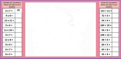 Mystery Digital Pixel Art NO PREP - Bulldog Multiplication and Division ...