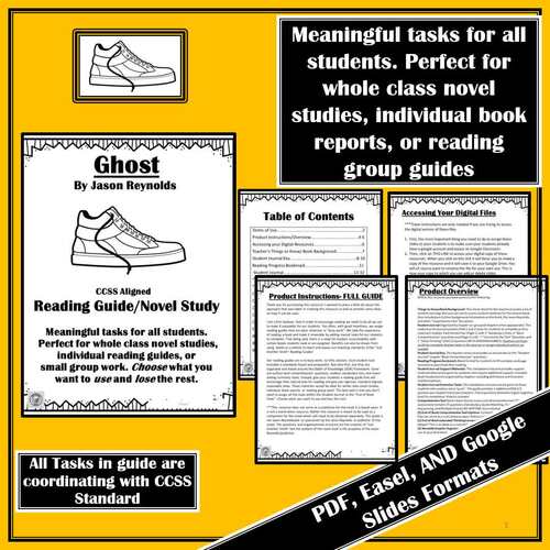 Ghost by Jason Reynolds | Reading Guide | Book/ Literature| Novel Study ...