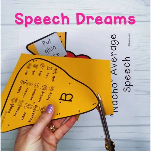 Nacho Speech Language Therapy Craft | Perfect for Preschool Early ...