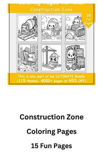Construction Zone Coloring Pages for Kids | Printable Educational ...