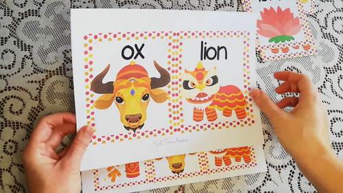 12 Printable Chinese Lunar New Year 2022 Tiger CNY Printable Flashcards ...
