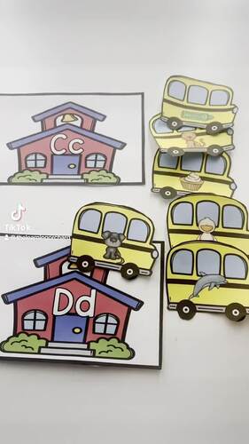 Back to School Alphabet Initial Letter Sort for Fall Beginning Sound Review