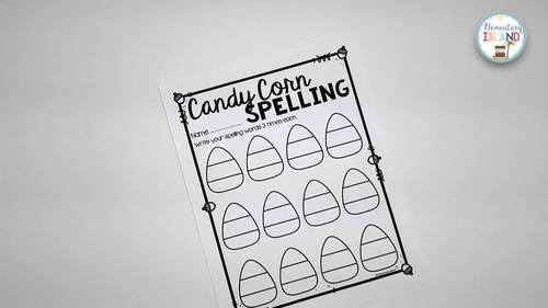 Halloween Spelling Worksheets For Any List | Halloween morning work