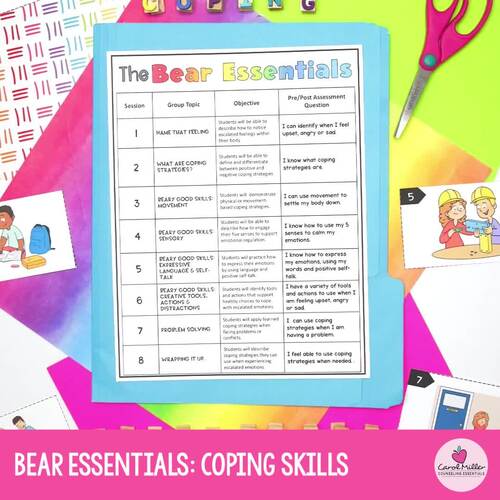 K-2 Coping Skills Small Group Counseling | Emotions | Social Skills ...