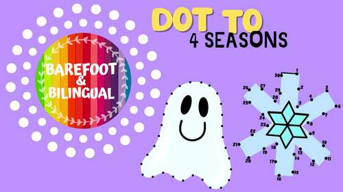 Dot to Dot Clipart - 4 Seasons Clipart Bundle | TPT