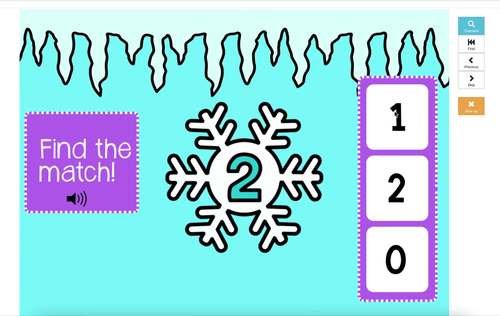 Snowflake Numbers Level 1 Boom Cards™ Digital Task Cards | TPT