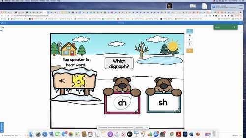 Groundhog Day Digraphs BOOM Cards by Little Library of Learning | TPT