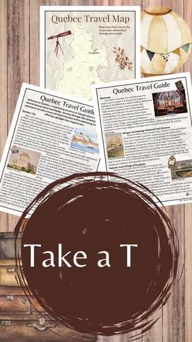 Quebec Canada Travel Mini Unit for Elementary With Maps, Cuisine ...